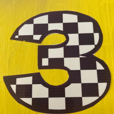 Checkered Numbers SVG. Cricut Cut Files. Silhouette. Racing Numbers Svg ...