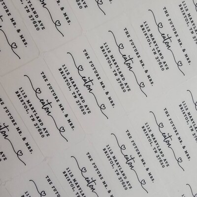 Address Labels, Clear Address Labels, Custom Return Address Stickers ...