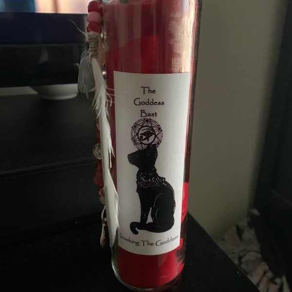 Bast Goddess. Bastet Candle. Bastet Ritual Candle. Family Candle. Joy ...