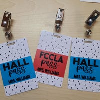 Acrylic Classroom Hall Passes - Etsy