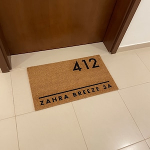 Doormat Address Custom Address Door Mat Large Custom Doormat ...