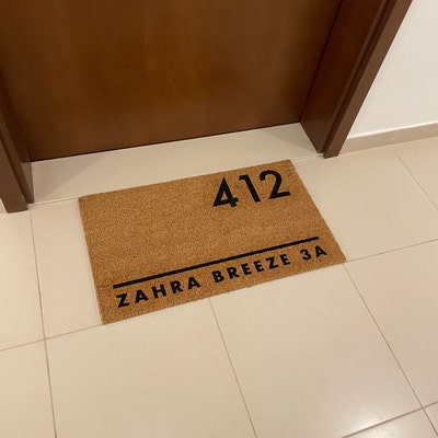 Doormat Address Custom Address Door Mat Large Custom Doormat ...
