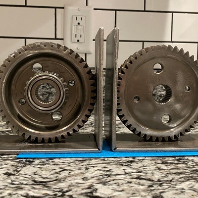 Metal Bookends/ Industrial Decor/ Bookends/ Heavy Duty Bookends/ Metal ...