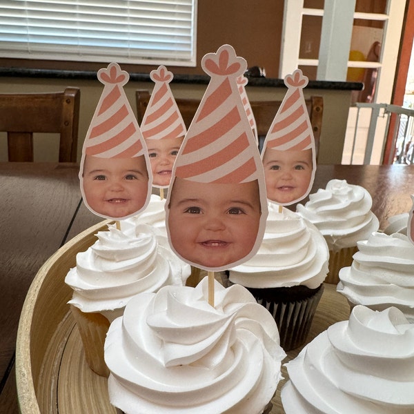 Kids Birthday Photo Stickers | Custom Face Stickers | Birthday Photo ...