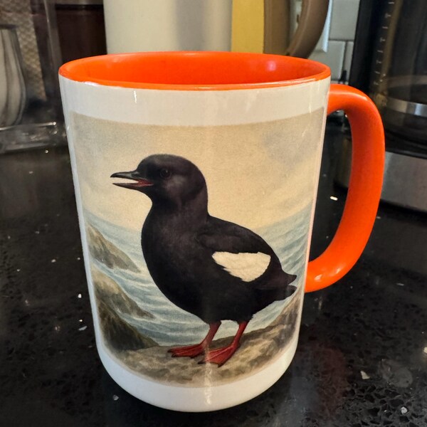 Puffin Mug, Graffiti Style Mug, Bird Mugs, Gift With Puffins, Mugs With ...