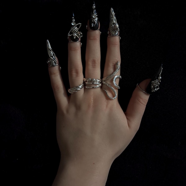 Arcane Jinx Powder Inspired Press on Nails Handmade Gelx Anime League ...