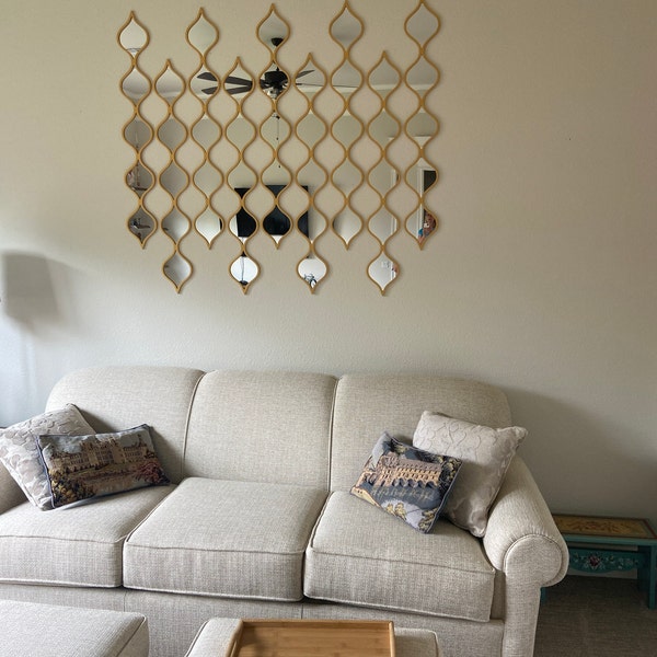 White Rectangular Frame, Large Wood Carved Decorative Frame, Vintage ...