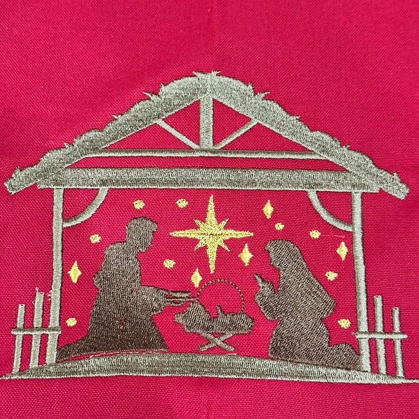 Christmas Nativity Embroidery Machine Design Jesus Pes Instant Digital ...