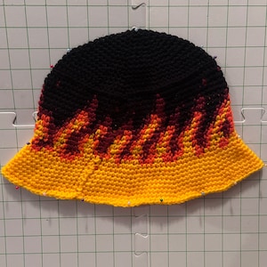 Crochet PATTERN: Flame Bucket Hat Original Pattern - Etsy