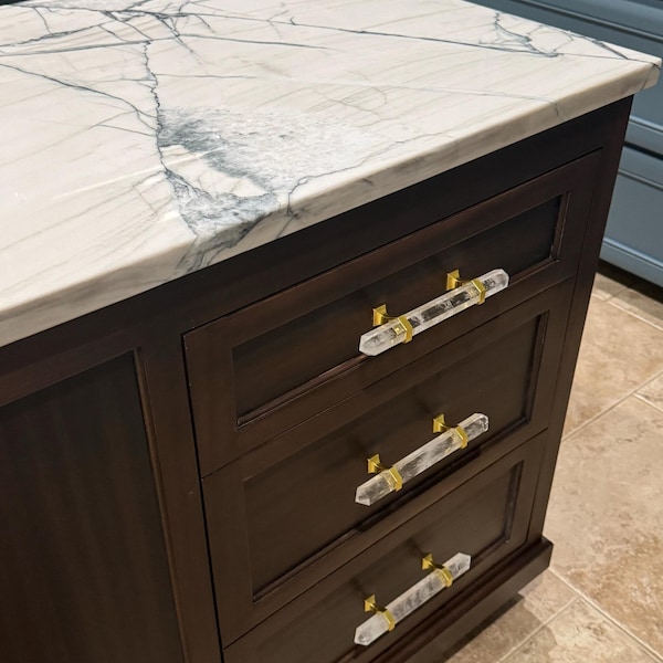 Marble Cabinet Pulls - Marble Cabinet Hardware - Marble Decor - Marble ...