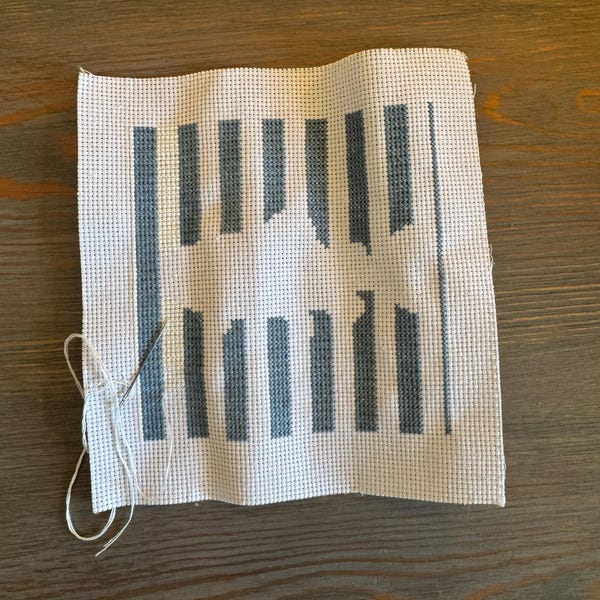 Coastal Fish Cross Stitch Pattern: Nautical Stripes (digital Download ...