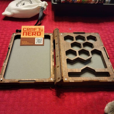 D&D Player Companion Box Dnd Spell Book Dungeon Case Wood Dnd Dice Box ...