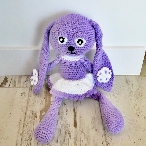 Easy Pattern Crochet Bunny With Long Legs Bunny Amigurumi PDF Crochet ...