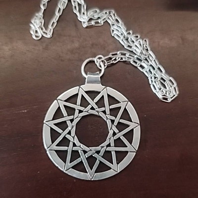 Black Metal Trident Pendant Lucifer Thelema Necklace Satanic - Etsy
