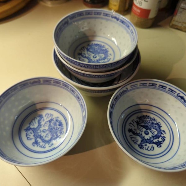 Vintage Rose Medallion Famille Decorative Bowl, Vintage Porcelain Hand ...