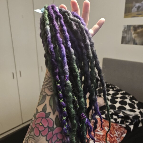 Custom Dreads Double Ended Ginger Ombre Wool Dreadlocks - Etsy