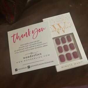 Wine Red, Matte Press on Nails Short, Square Nails Romantic Fall Color ...