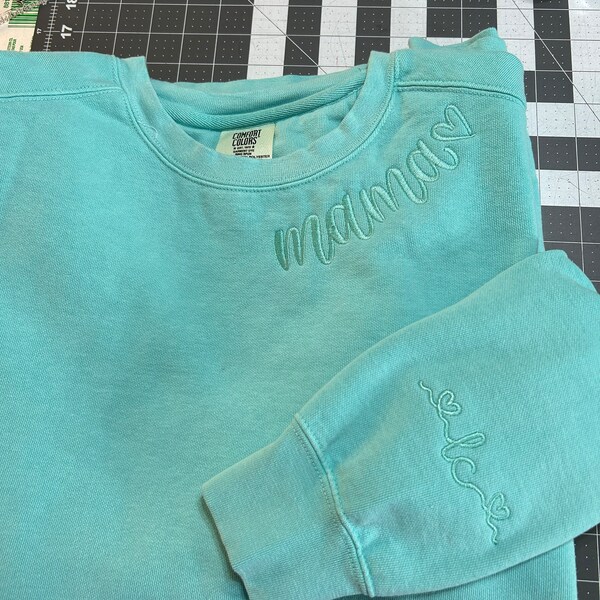 Curved Mama Machine Embroidery Design. 4 Sizes. Mama Collar Embroidery ...