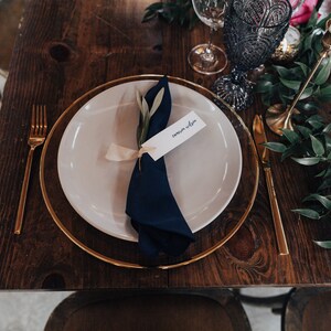 6/7/8 Circle Menu Cards, Round Menu for Standard Dinner Plates, Modern ...