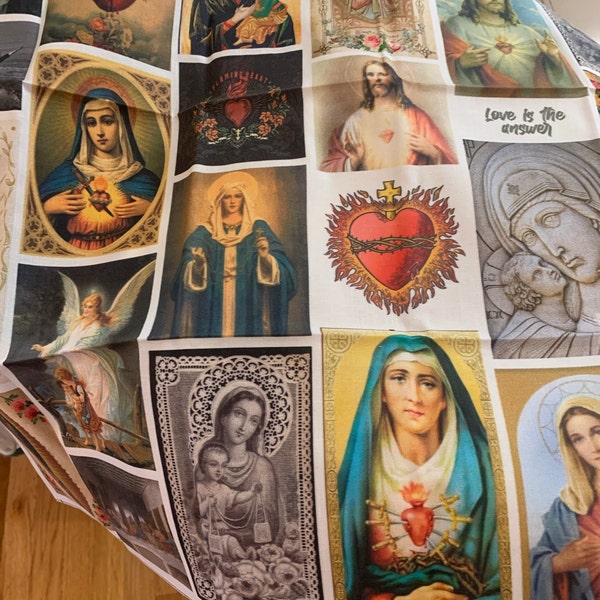 PRE-ORDER Small Religious Icons Collage Fabric Applique Free US ...