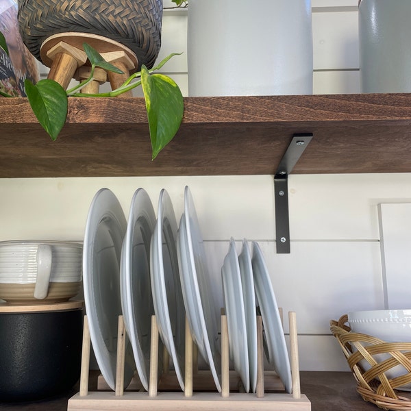 Wooden Dowel Storage Rack - Framed Art, Picture Frame, Plate Rack ...