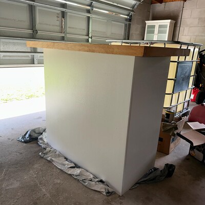 4x3 U Shape Basement Bar. Reception Desk. Cash Wrap. - Etsy