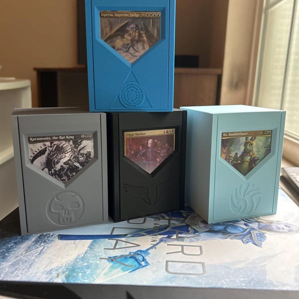 MTG 3-piece Bundle Box Commander Deck & Token Containers - Etsy