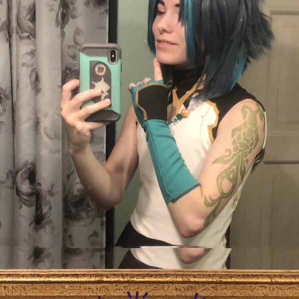 FULL SCALE Xiao Cosplay Temporary Tattoo - Etsy