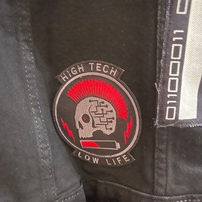 High Tech Low Life Patch - Etsy