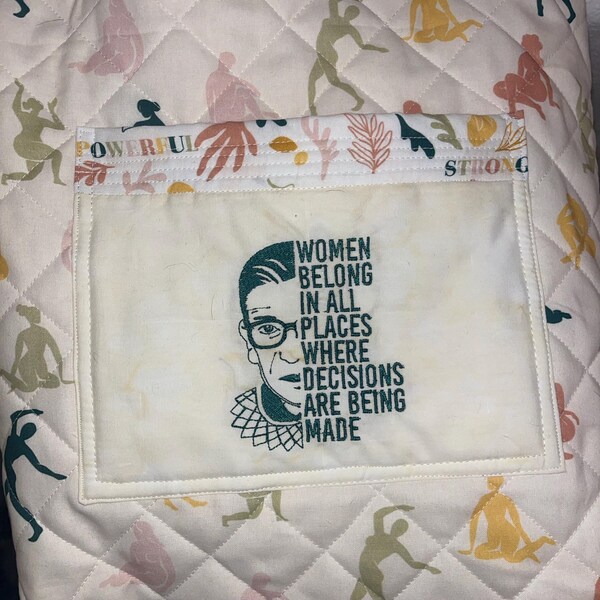 Ruth Bader Ginsburg Embroidery Design Nasty Woman Feminist Digital ...