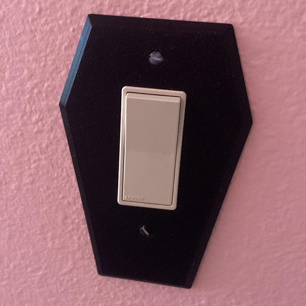 Coffin Light Switch Cover / Gothic Home Decor / Spooky Halloween Switch ...