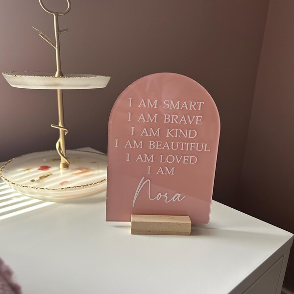 Personalized Affirmation Sign | Affirmations for Kids | Daily ...