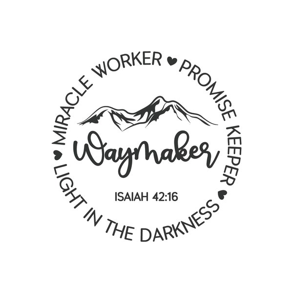 Waymaker SVG / Christian SVG / Cut File / Cricut / Scripture SVG ...