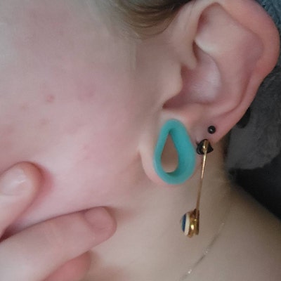 Ancient Vampire Gold Bat Ear Weights Bats Steel Hangers Pair Ear Weight ...