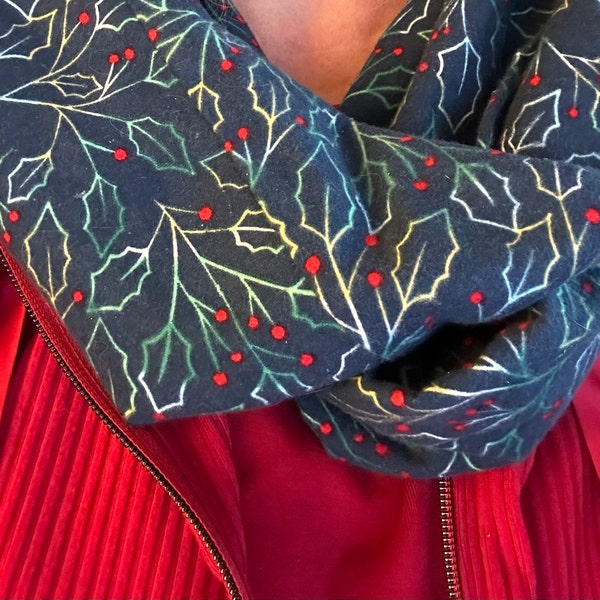 Cardinal Scarf Infinity Bird Scarf Gift for Her Christmas Gift Fall ...