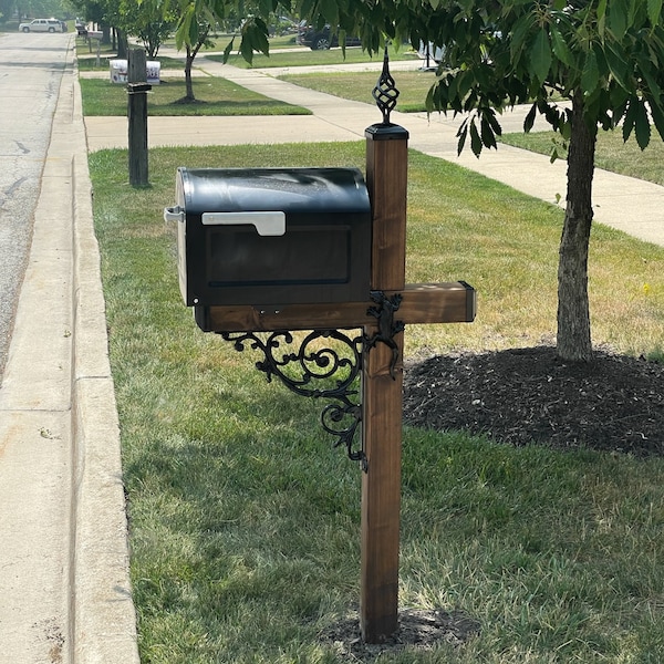 Handmade Wood Mailbox Post - Etsy