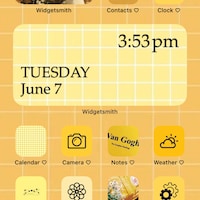 Ios 14 Icons Yellow | Yellow App Icons | Ios 14 Aesthetic | iPhone ...