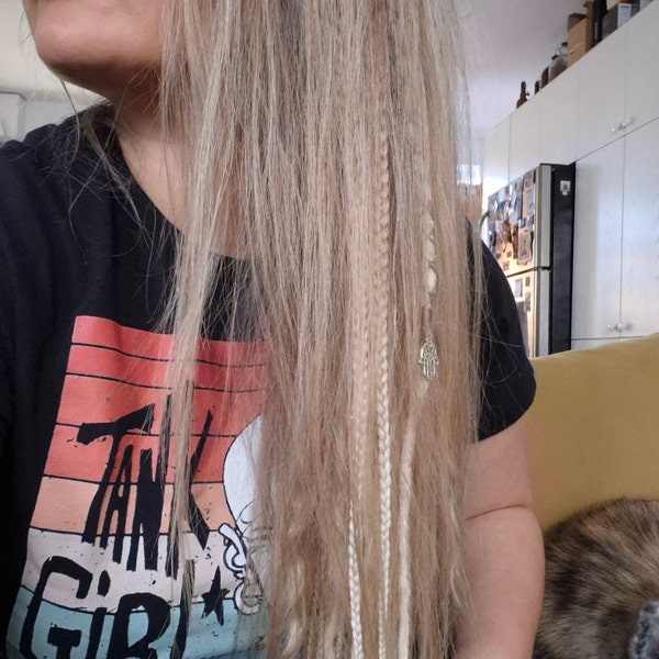 Boho Dreadlocks| Mix of Double Ended Dreadlocks| Full Set| Light Brown ...