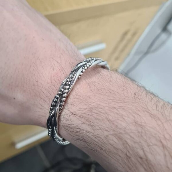 Silver Simple Adjustable Fish Cuff Bangle, Fish Lovers, Sealife ...