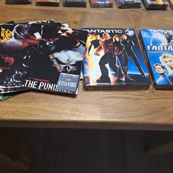 Deadpool 1, Deadpool 2 & Deadpool and Wolverine, Steelbook Spine Covers ...