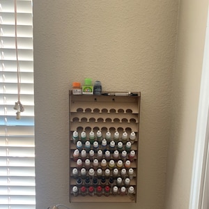 Wall Mounted Tube Type Paint Storage Rack 20/21ml Tubes or 37ml Tubes ...