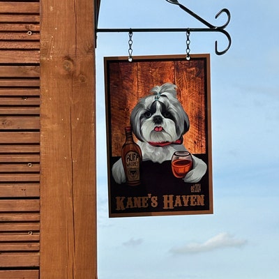 The Dog House Various Breeds Personalised Swinging Custom Made Hanging ...