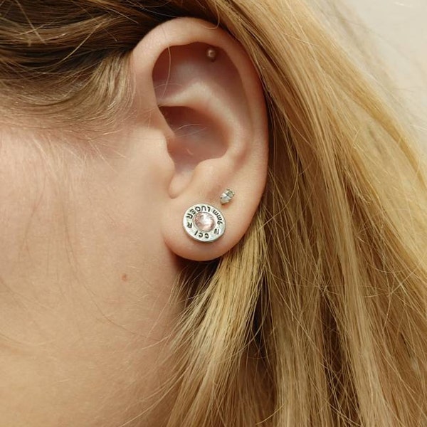 Bullet Earrings, 45 Caliber, Bullet Jewelry, Stud Earrings, Real ...