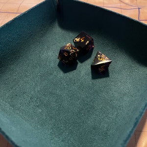 Scroll of Rolling, DND Dice Rolling Tray, Leather Rolling Mat With ...