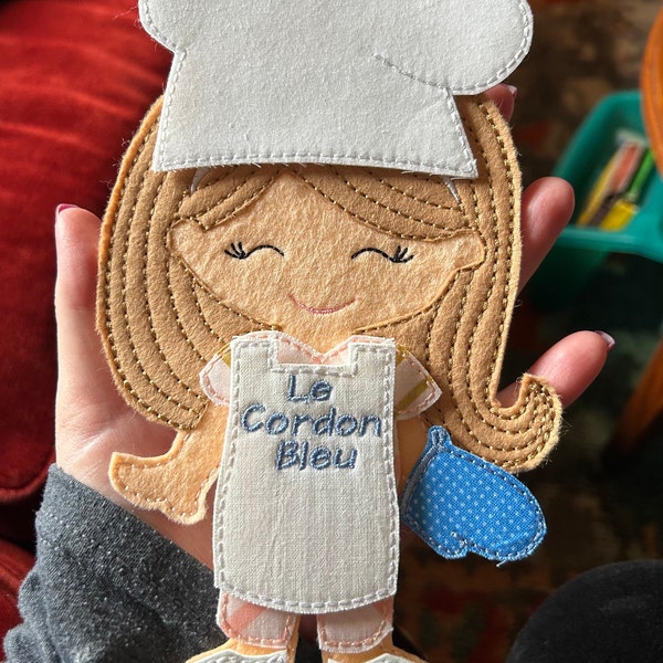 A Working Man: Felt Doll Construction Outfit - Etsy