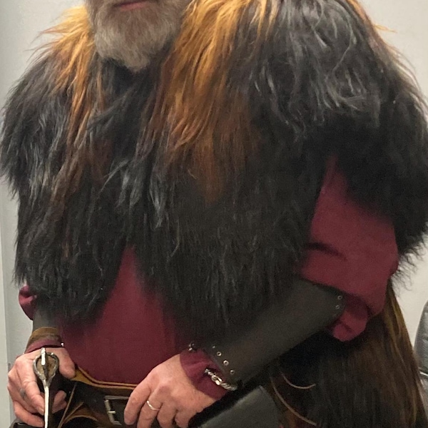 Genuine Natural Icelandic Black Brown Sheepskin Rug, Pelt, Giant ...