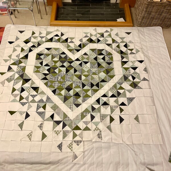 PDF Exploding Heart Quilt Pattern Digital Download by Slice of Pi ...