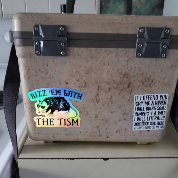Rizz Em With the Tism Waterproof Weatherproof Vinyl Sticker Decal - Etsy