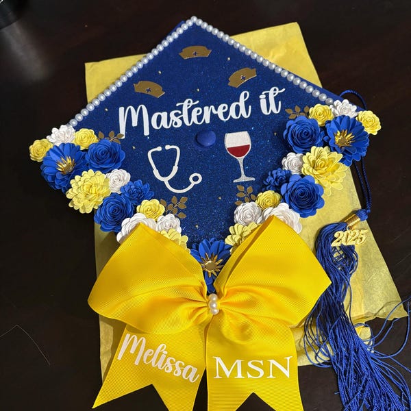 Virgin Mary Custom Graduation Cap Topper Personalized Grad Cap Senior ...