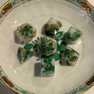 Wild Flower Custom DND Dice to Matching Teacup - Etsy